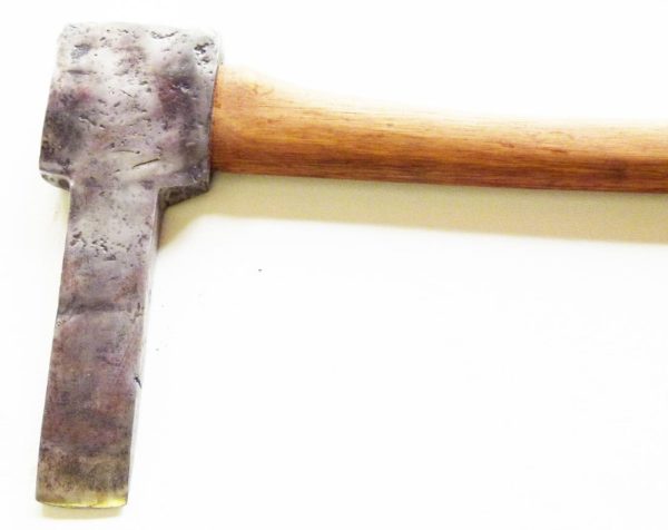 Nice Mortise Axe With Great Handle, Some Pitting, Maker Worn, 1 3/4 ...